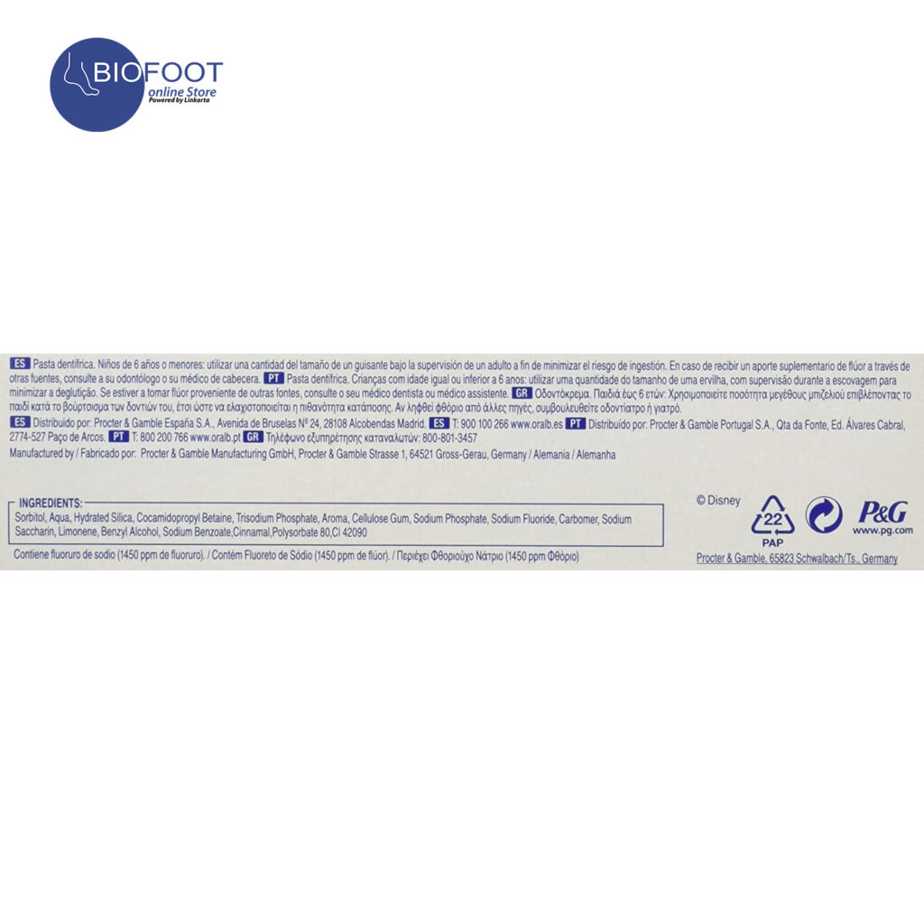 Buy Oral-B Kids Disney Frozen-Cars Toothpaste 3+ Years 75ml Online ...