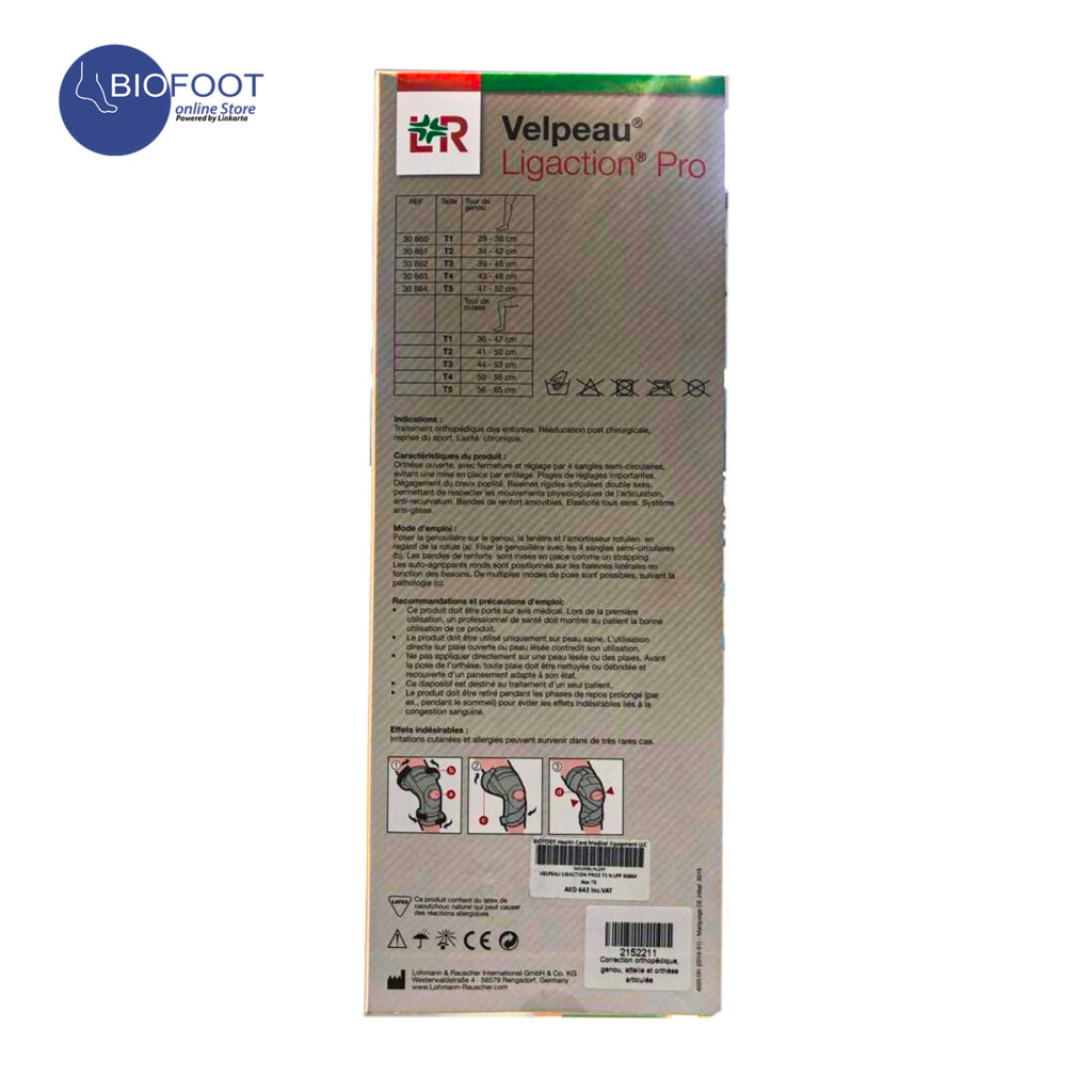 Buy Velpeau Knee Pad Ligaction Pro 2 Online Dubai UAE | Linkarta