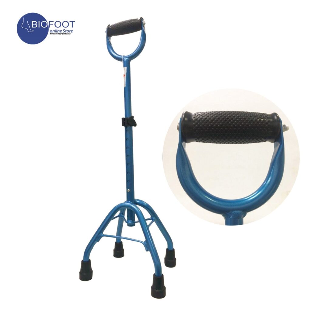 Buy 3W 942LA 4Legged Blue Walking Stick Online Dubai UAE | Linkarta