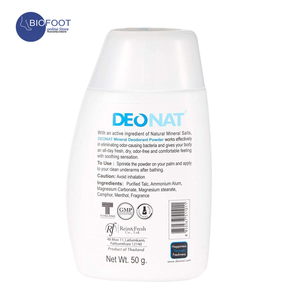 Deonat Deodorant Natural Powder 50gm Online Shopping Dubai, UAE | Linkarta