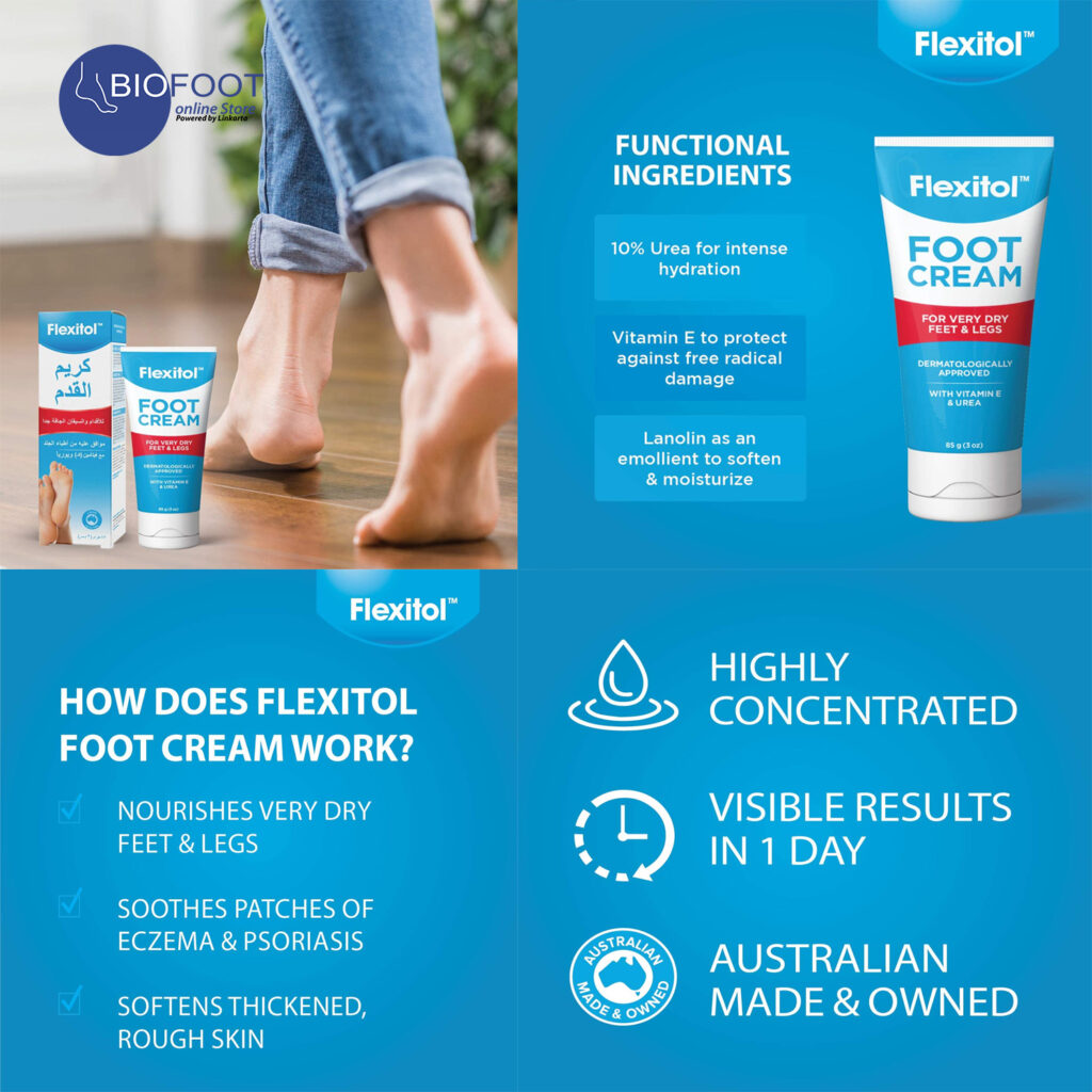 Buy Flexitol Foot Cream 85g Online Dubai UAE | Linkarta