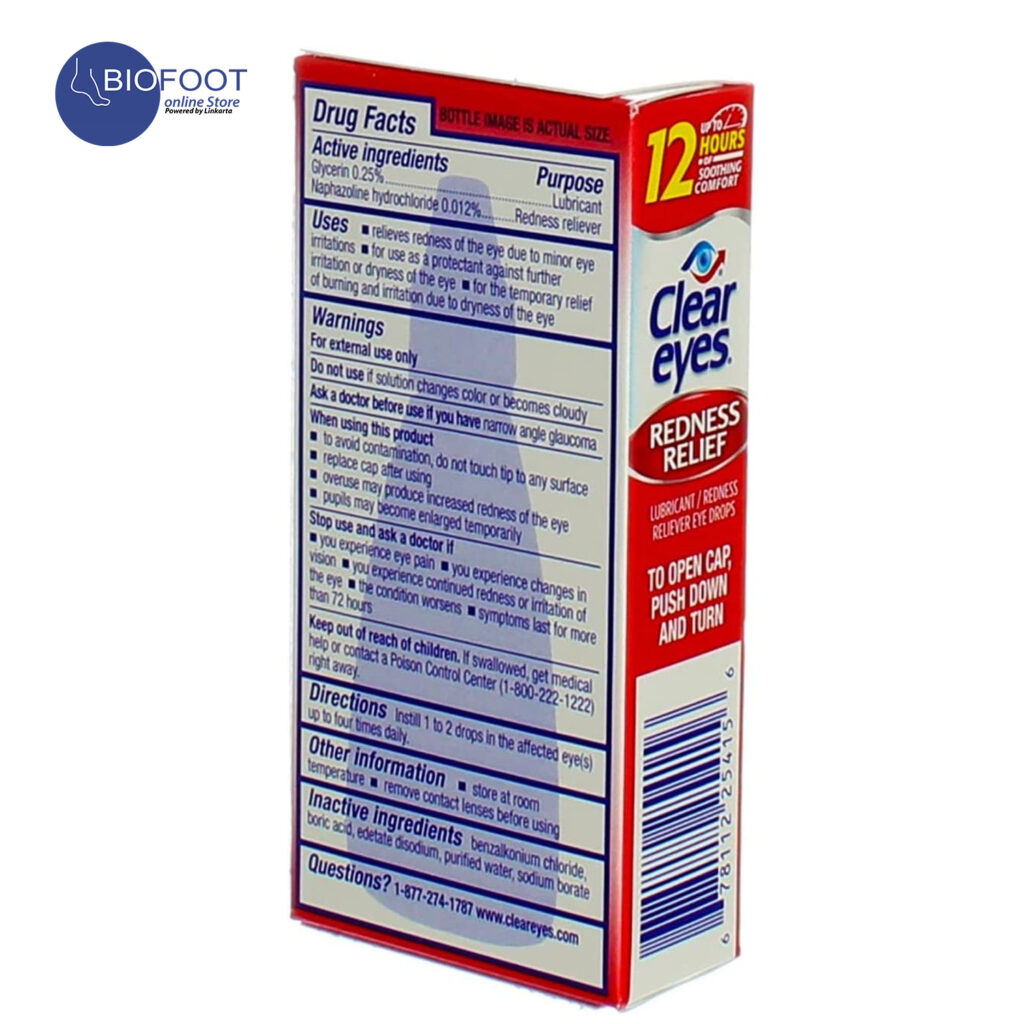 Buy Clear Eyes Redness Relief Eye Drops 15ml Online Dubai UAE | Linkarta