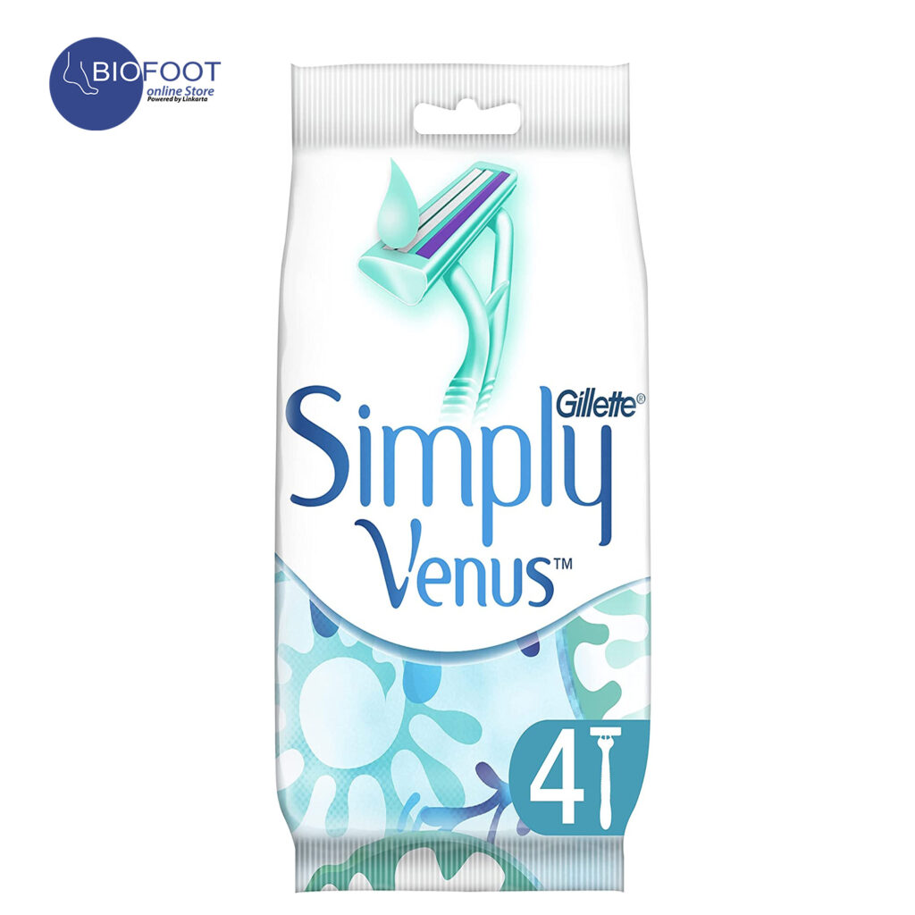Buy Gillette Simply Venus 2 Blade Women's Disposable Razor 4pcs Online ...
