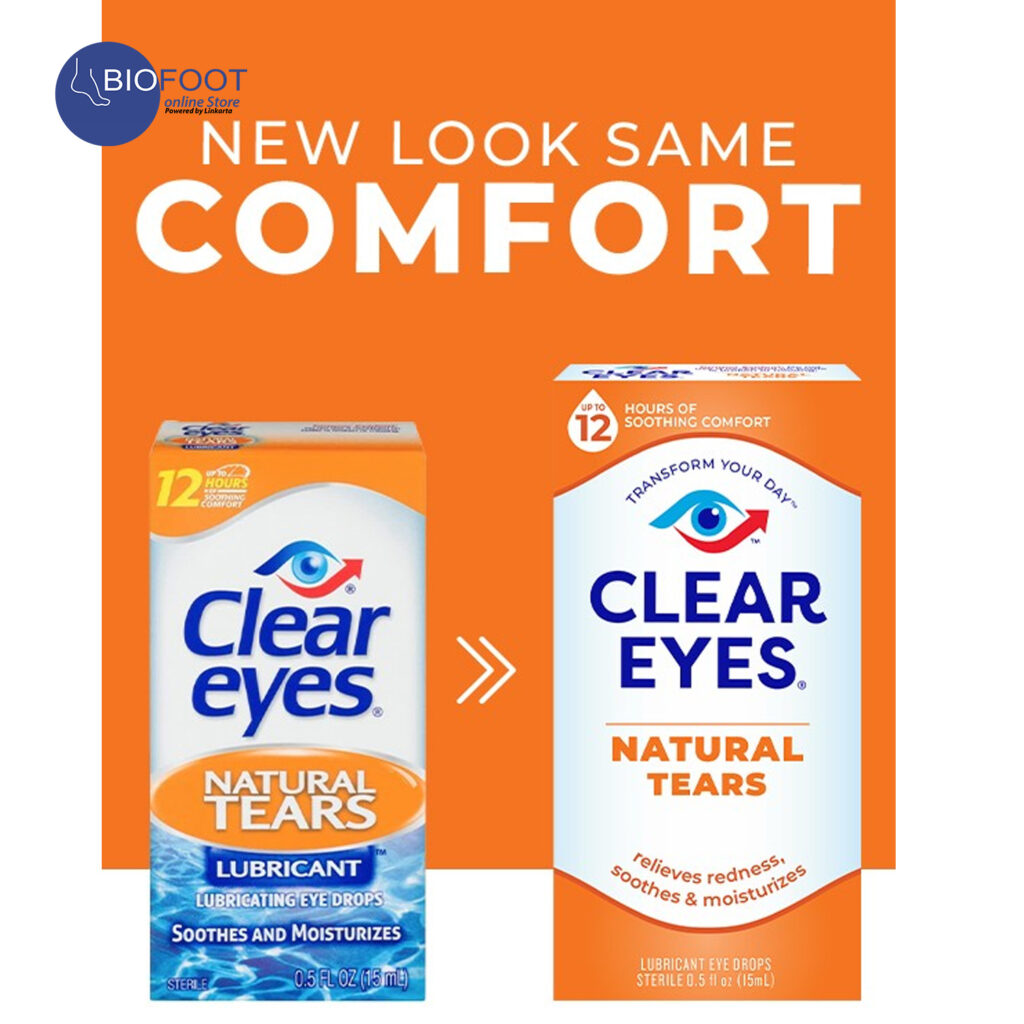 Buy Clear Eyes Natural Tears Eye Drops 15ml Online Dubai UAE | Linkarta