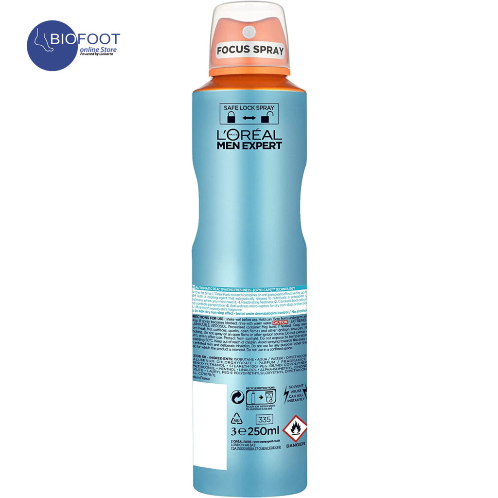 Loreal Men Expert Cool Power 48H Anti Perspirant Deodorant 250ml Online Shopping Dubai, UAE ...