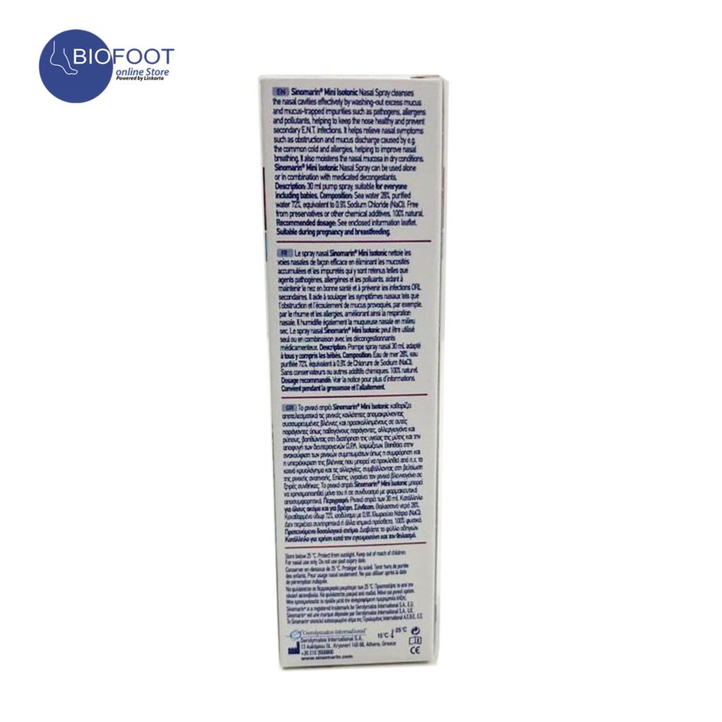 Buy Sinomarin Mini Isotonic Spray 0.9% 30ml Online Dubai UAE | Linkarta