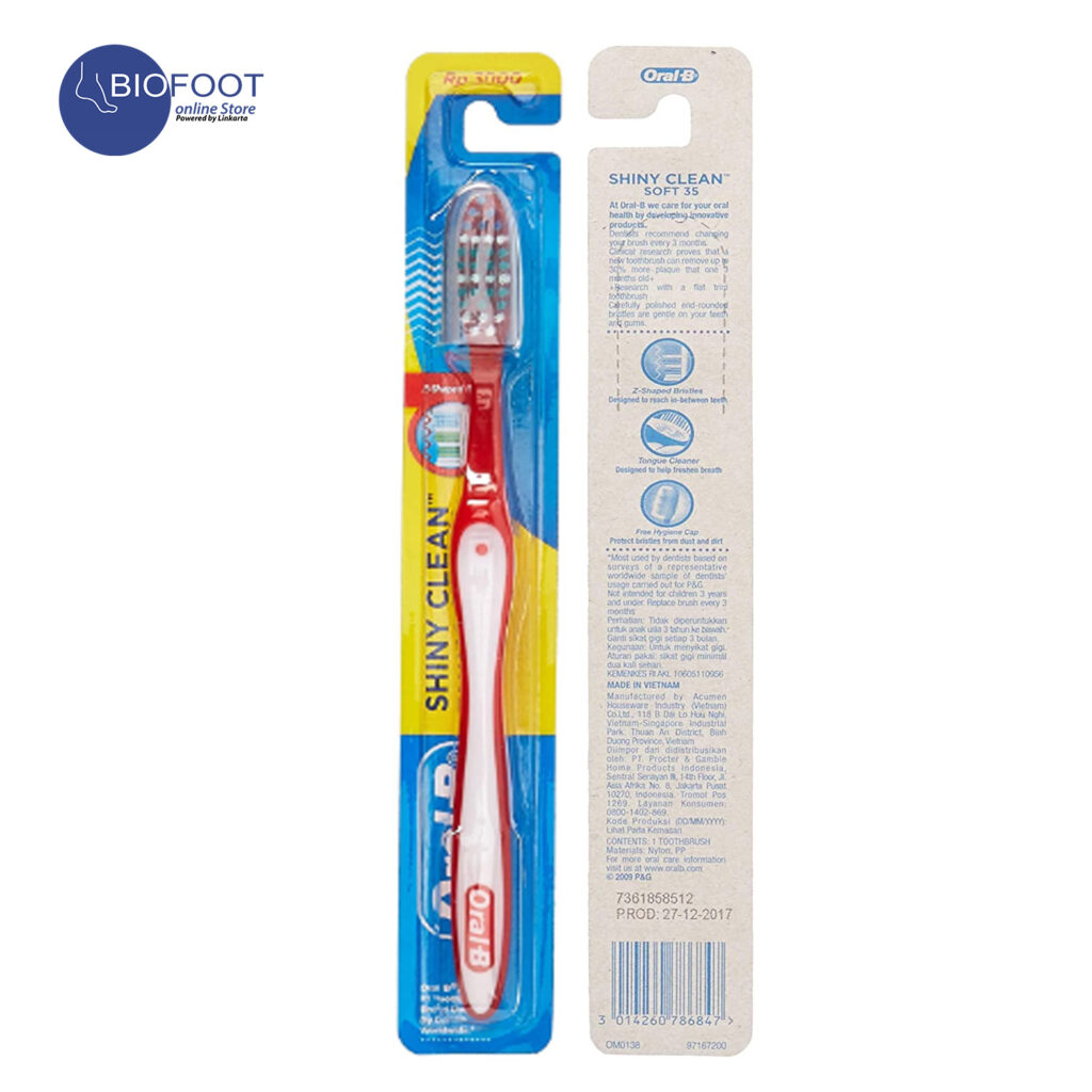 Buy Oral B Shiny Clean Soft Toothbrush Online Dubai UAE | Linkarta