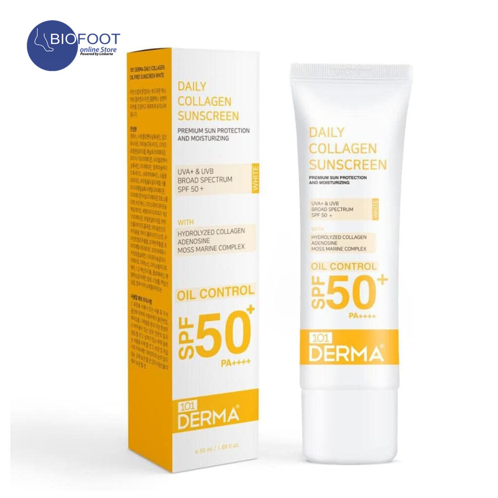 Buy Derma 101 Daily Collagen Sunscreen White SPF50+ 50ml Online Dubai ...