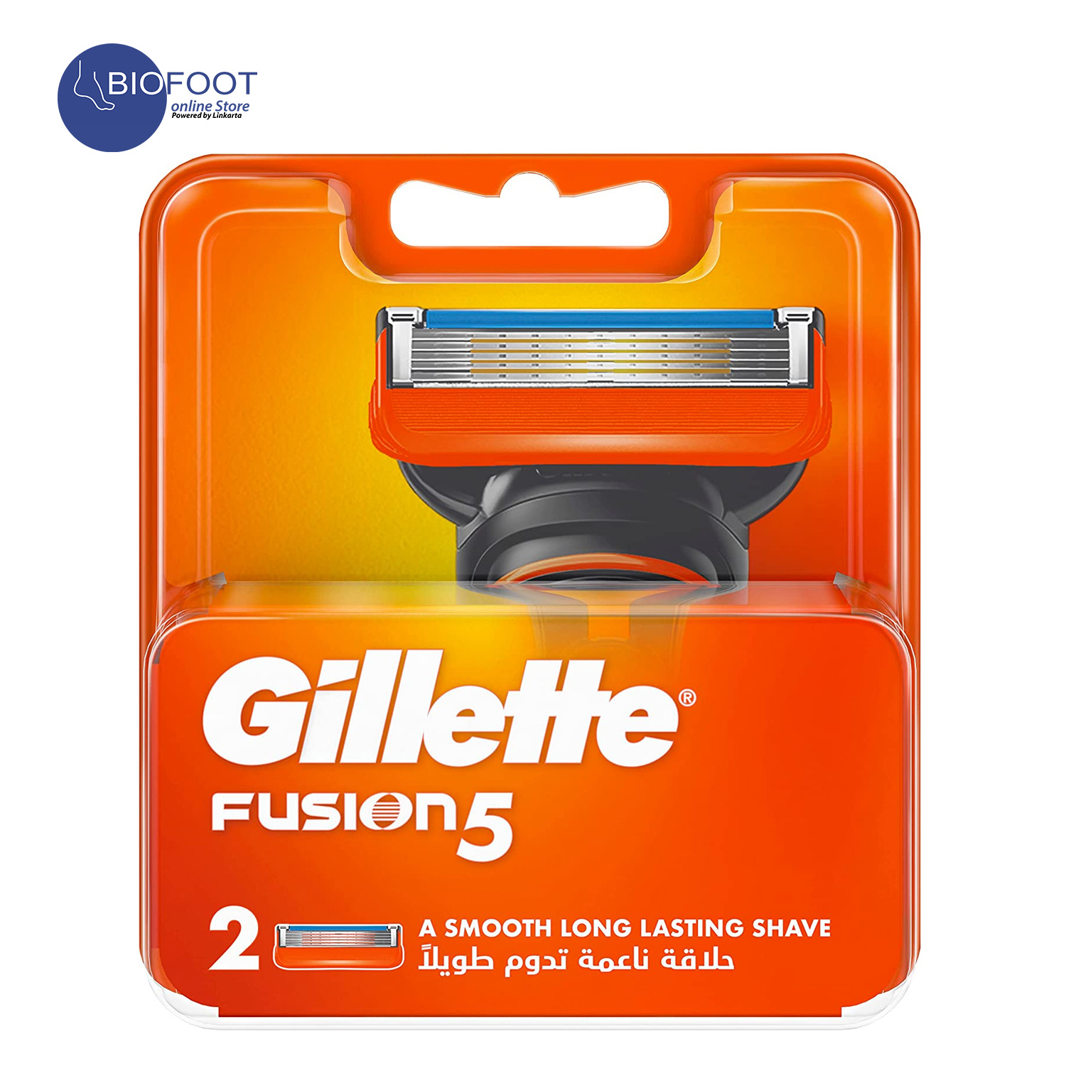 Gillette Fusion 5 Smooth Long Lasting Shave 2 Pcs Online Shopping Dubai ...