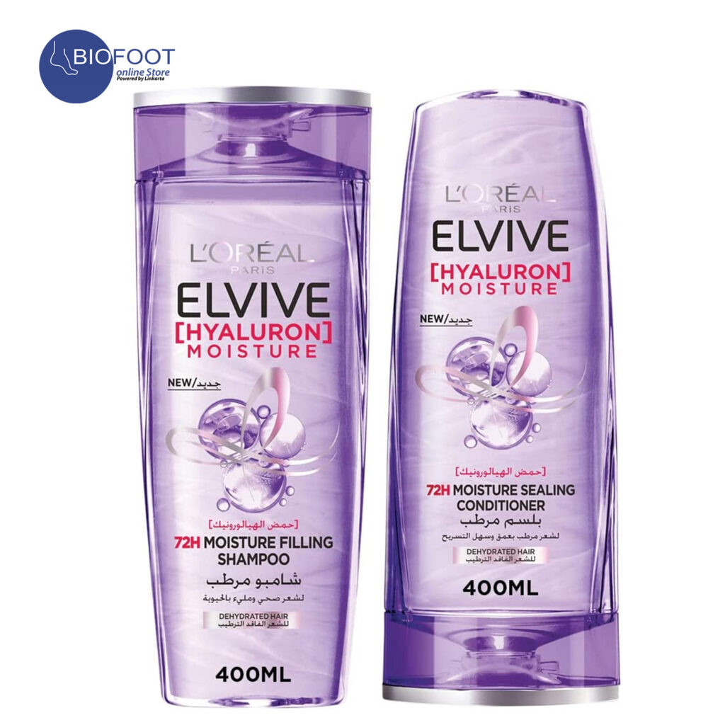 Loreal Paris Elvive Hyaluron Moisture Shampoo and Conditioners 400ml ...