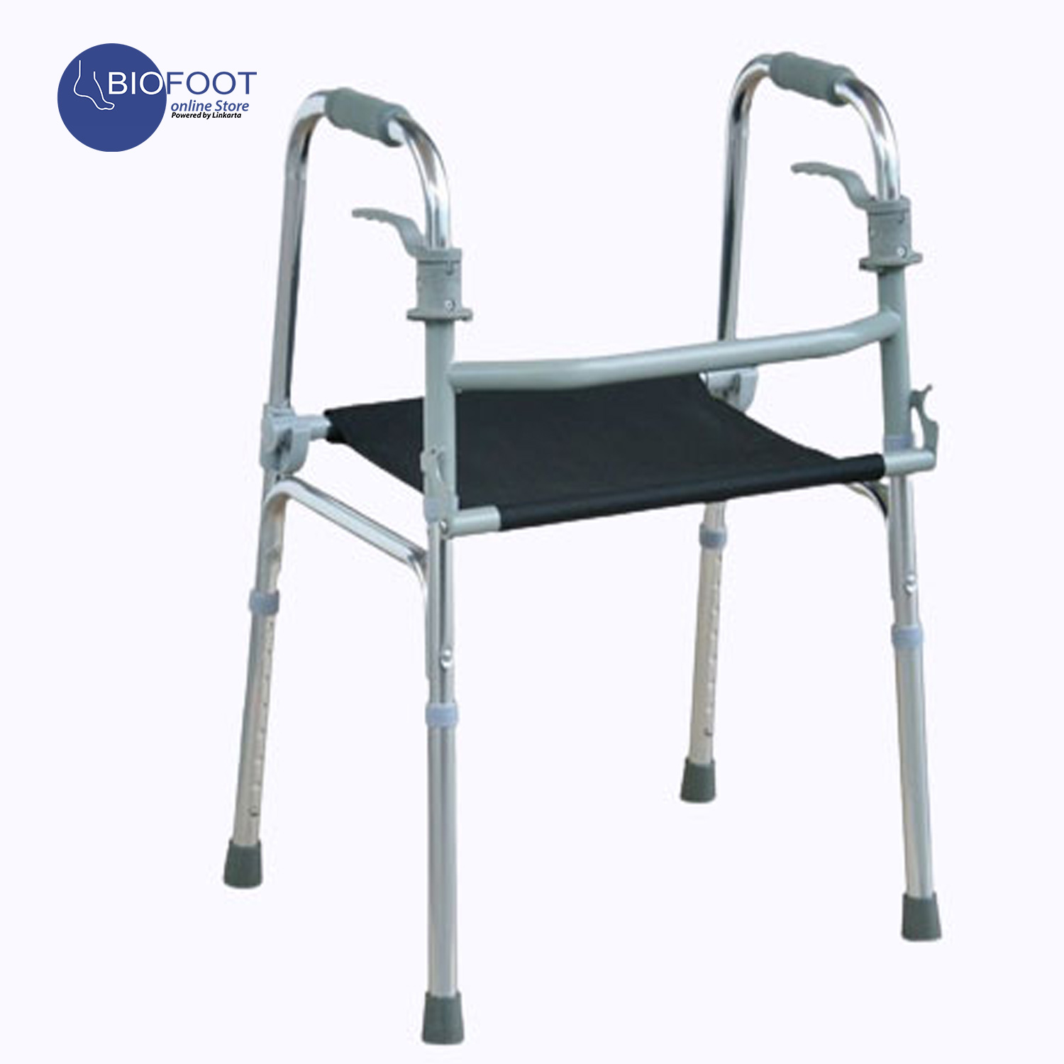 Buy Euromed 961L Folding Walker with Seat Lightweight Walking Frame ...