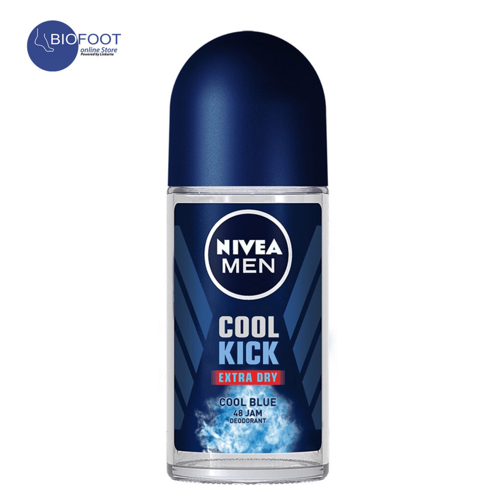 Buy Nivea Men Cool Kick Extra Dry Cool Blue 48JAM Roll On 25ml Online ...